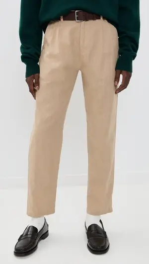 QUIET GOLF Trouser Linen Pants