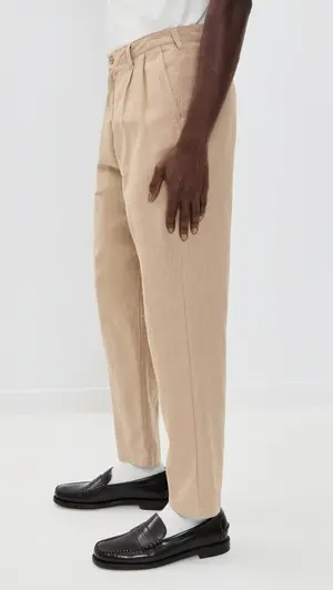 QUIET GOLF Trouser Linen Pants
