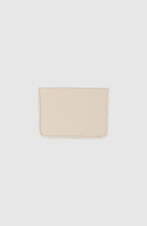 TAH Foldover Wallet - Bone