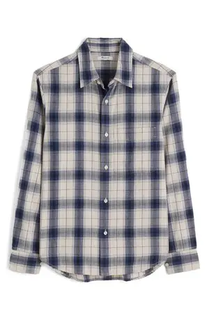 Madewell Lightweight Flannel Button Up Shirt