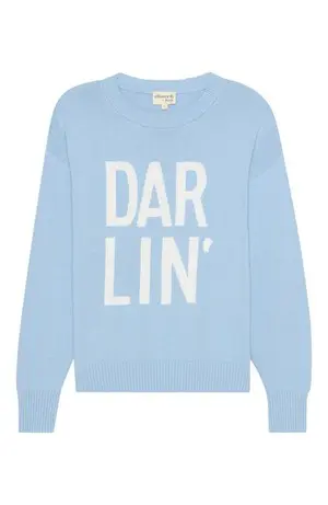 ELLSWORTH + IVEY Lilah V-neck Cashmere Cardigan - Baby Blue