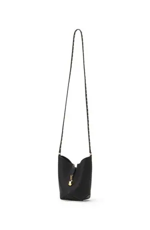 LANVIN Catch Nano Leather Bucket Bag