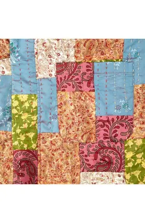 UNCOMMON GOODS Repurposed Silk Sari Kantha Robe
