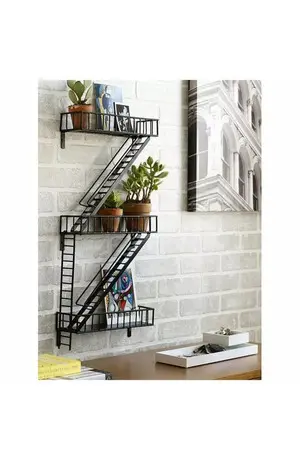 UNCOMMON GOODS Fire Escape Shelf Design Ideas
