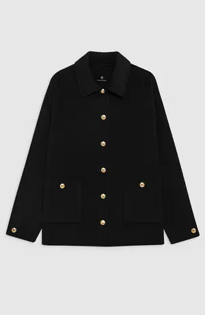 ANINE BING Luca Cashmere Blend Jacket - Black