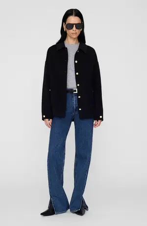 ANINE BING Luca Cashmere Blend Jacket - Black