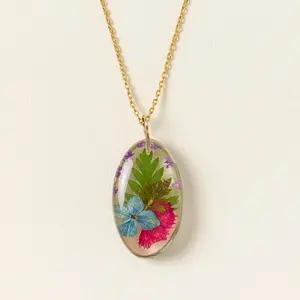 UNCOMMON GOODS Mother And Daughter Flower Pendant Necklace