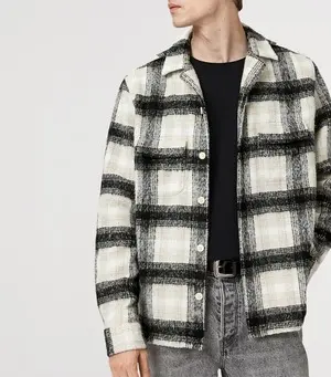 ALLSAINTS Check Lapse Shirt - Black