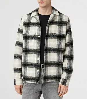 ALLSAINTS Check Lapse Shirt - Black