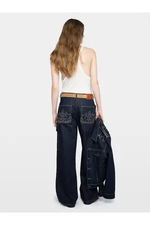 Zadig&Voltaire Perya Western Relaxed Straight Jeans