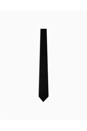 Emporio Armani Velvet Neck Tie - Black