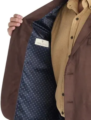 OAK HILL BY DXL Faux-suede Sport Coat