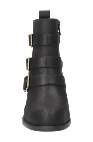 BELLA VITA Bowie Buckle Strap Bootie - Black