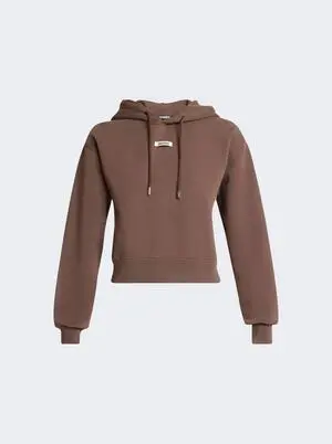 Jacquemus Grosgrain Logo Hoodie - Brown