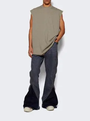 Rick Owens Tarp Tee In Felpa Melange