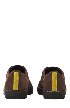 LANVIN Dbb1 Hiking Sneakers In Suede - Dark Brown/black