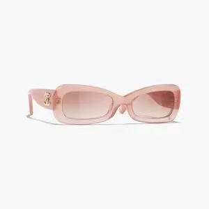 Chanel Butterfly Sunglasses Pale Pink