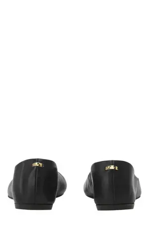 LANVIN Ballerina Flat In Leather - Black