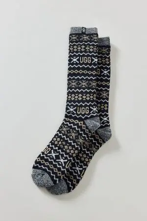 UGG Keavy Cozy Crew Socks Black