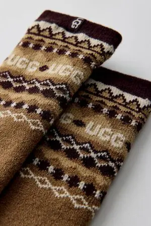 UGG Keavy Cozy Crew Socks - Brown