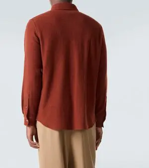 GOD'S TRUE CASHMERE Cashmere Shirt With Sunstone - Red