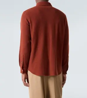 GOD'S TRUE CASHMERE Cashmere Shirt With Sunstone - Red