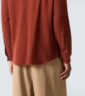 GOD'S TRUE CASHMERE Cashmere Shirt With Sunstone - Red