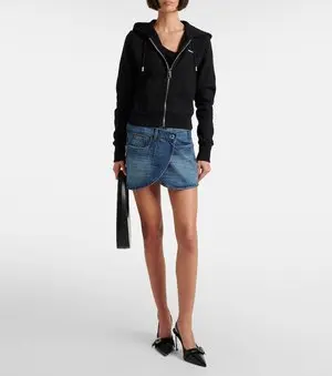 Coperni Denim Wrap Skirt - Blue