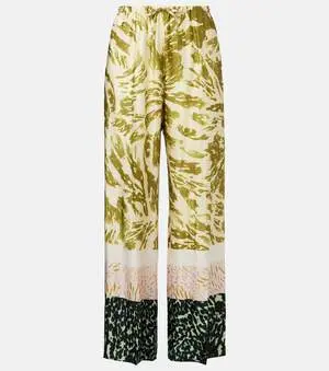 Dries Van Noten Printed Wide-leg Trousers - Multicoloured