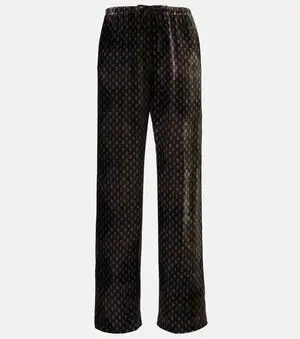Dries Van Noten Printed Wide-leg Satin Pants - Multicoloured
