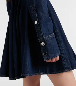Sportmax Aereo Denim Mini Dress - Blue