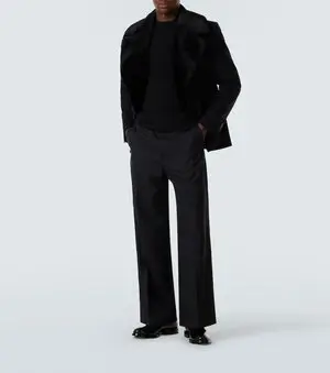 Dolce & Gabbana Virgin Wool Ribbed Crewneck Top