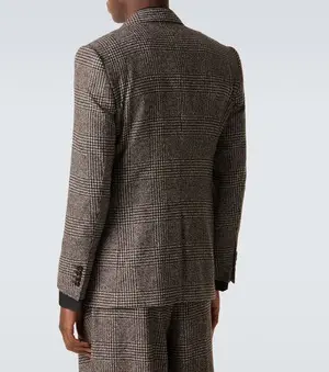 Dolce & Gabbana Checked Single-breasted Blazer - Brown