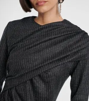 Isabel Marant Étoile Asna Chalk Stripe Top