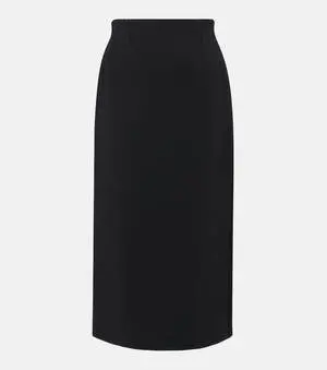 Max Mara Pece Crêpe Pencil Skirt - Black