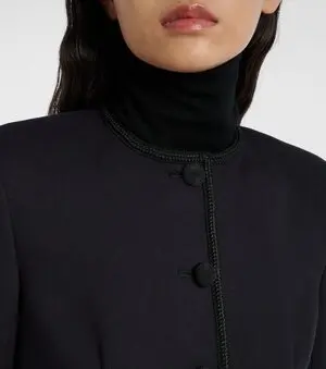 Veronica Beard Latrell Cropped Embroidered Jacket