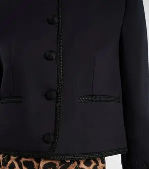 Veronica Beard Latrell Cropped Embroidered Jacket