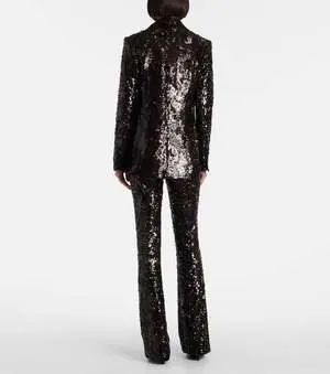 Veronica Beard Sequined Double-breasted Blazer