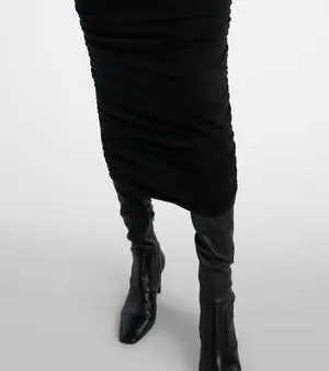 Veronica Beard Tinette Ruched Off-shoulder Midi Dress
