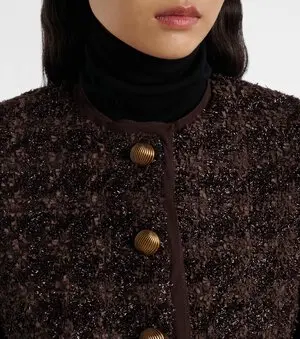 Veronica Beard Audrina Metallic Tweed Jacket