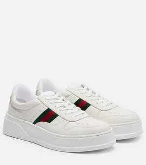 Gucci Chunky Leather Sneakers - White