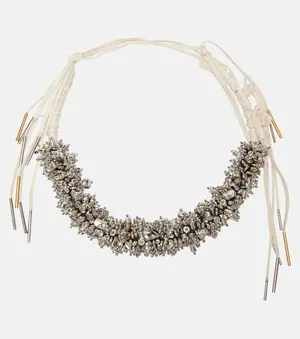 Dries Van Noten Embellished Necklace - Silver