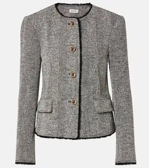 Simkhai Ivie Herringbone Jacket - Black