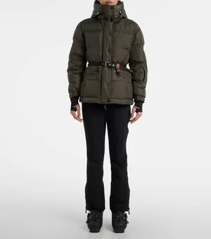 Moncler Salastrains Belted Down Ski Jacket