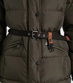 Moncler Salastrains Belted Down Ski Jacket