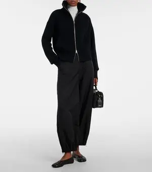 Extreme Cashmere N°438 Xtra Fab Zip-up Sweater - Black