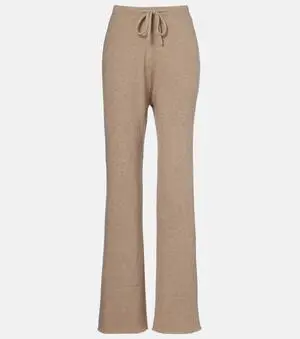 Extreme Cashmere Run Cashmere-blend Sweatpants - Beige