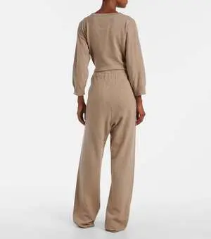 Extreme Cashmere Run Cashmere-blend Sweatpants - Beige
