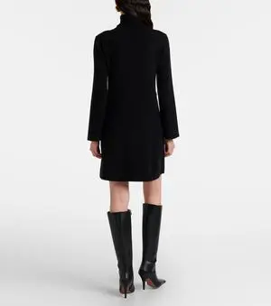 Rixo Elliet Wool And Cashmere Turtleneck Mini Dress