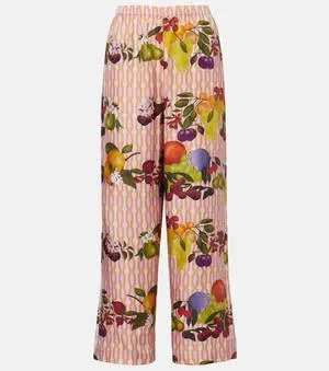 ERES Cannelle Silk Twill Wide-leg Pants - Multicoloured